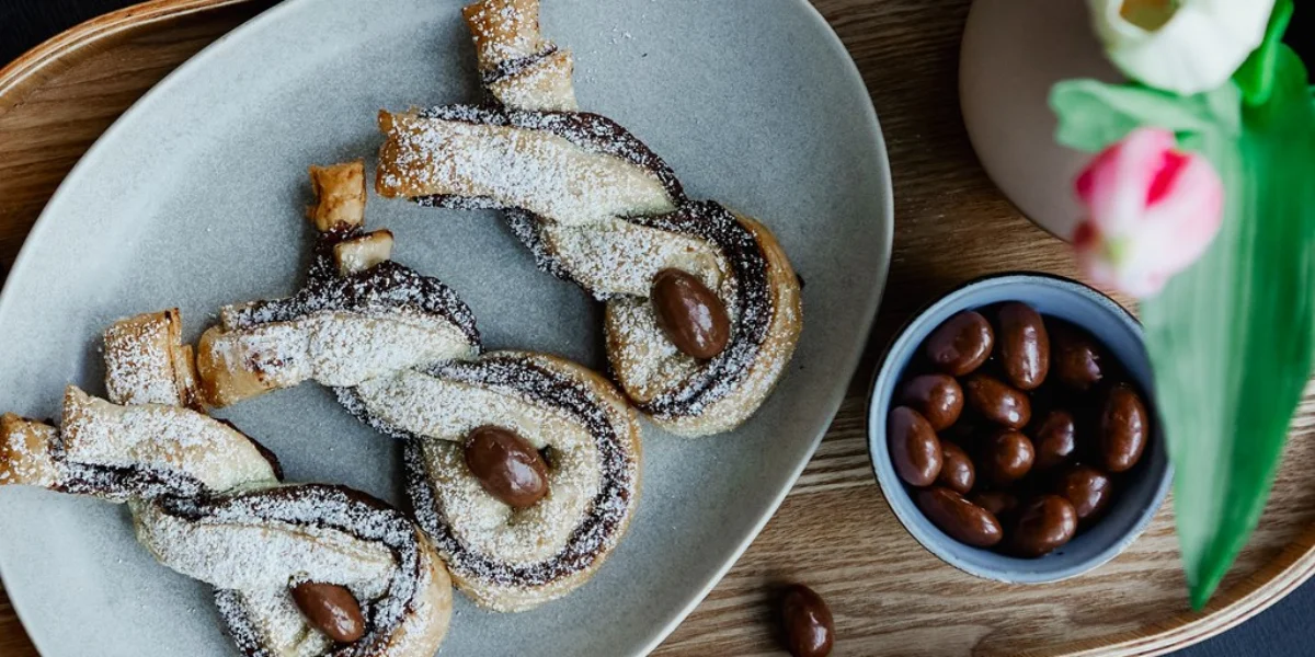 Schoko-Blätterteig-Hasen