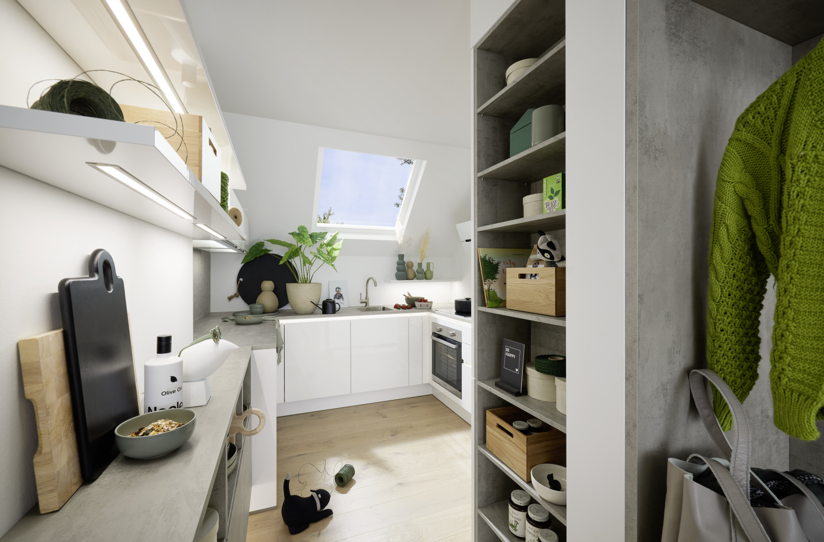 From floor to ceiling: Optimal storage space in small kitchens